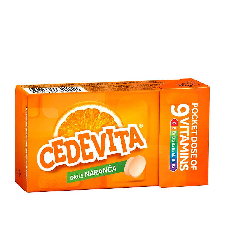 Cedevita bombone sa ukusom pomorandže 18g cedevita
