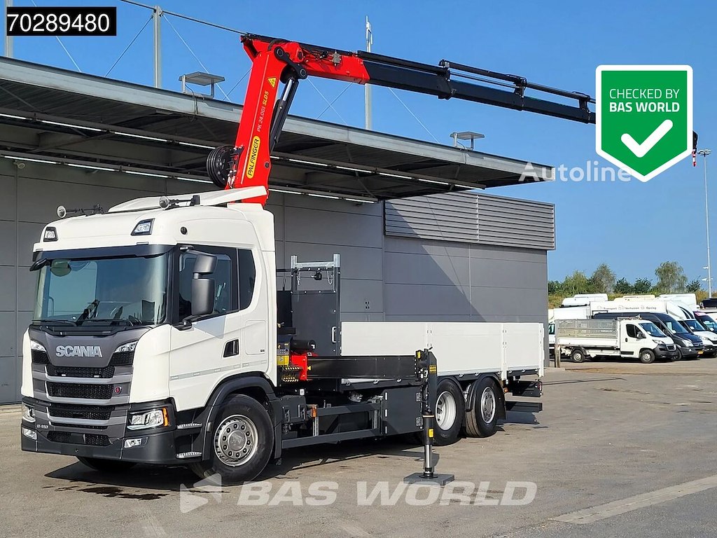 Novi Scania G410 6X2 New! Palfinger PK24.001 SLD 5 Crane Kran Retarder Lift+ kamion s ravnom platformom