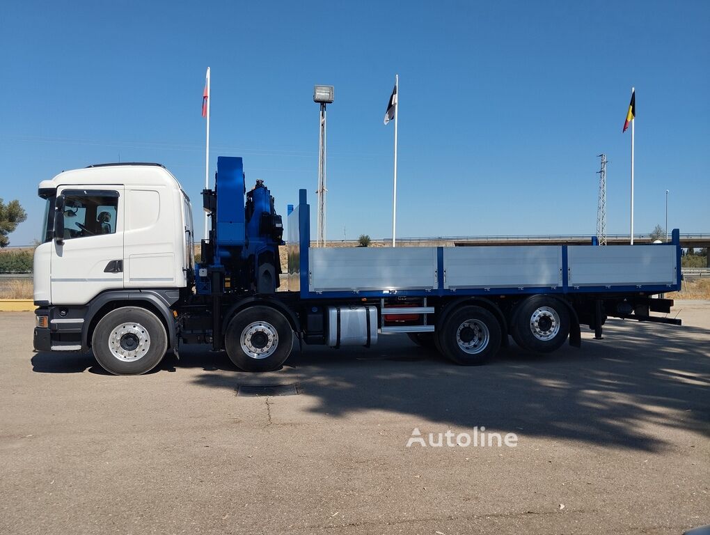 Scania G 450 kamion s ravnom platformom