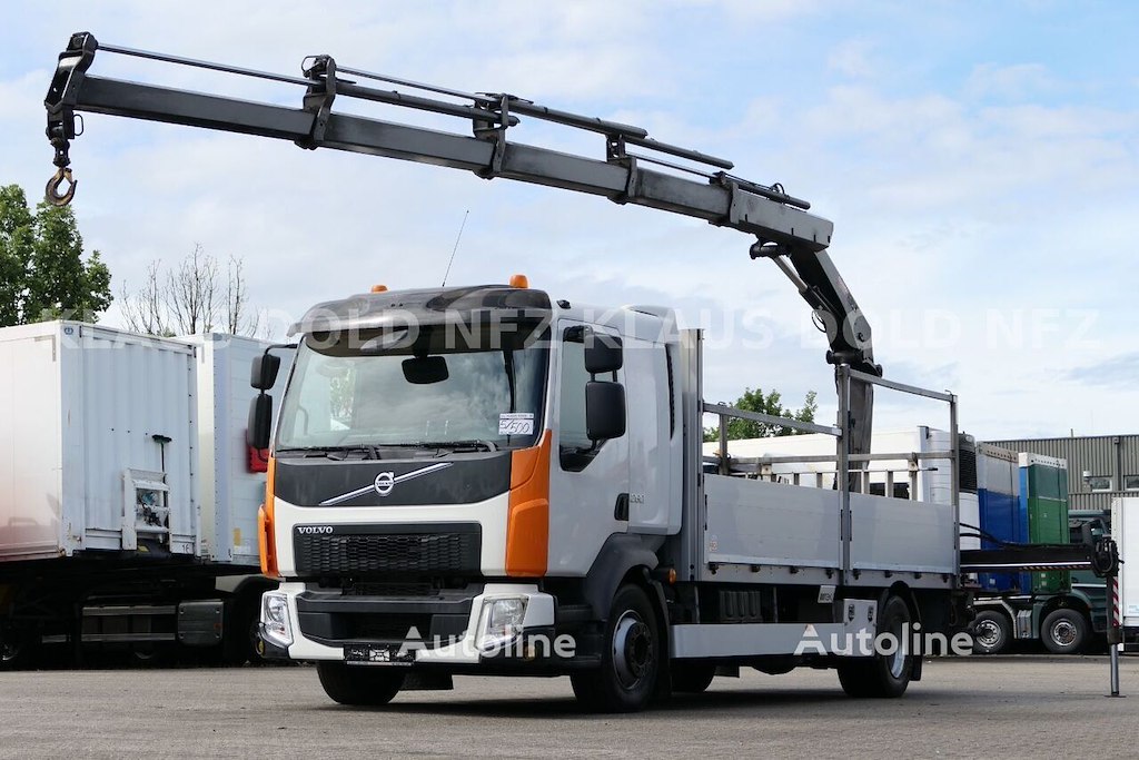 Volvo FL 280 Flatbed Truck / HIAB Crane / Side Boards / Euro 6 kamion s ravnom platformom