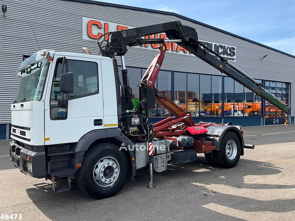 IVECO Eurotech 190E35 Manual Full Steel Hiab 12 Tonmeter laadkraan kamion rol kiper