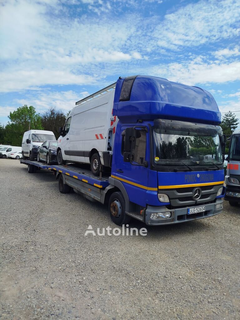 Mercedes-Benz 818 šlep auto + prikolica autotransportera