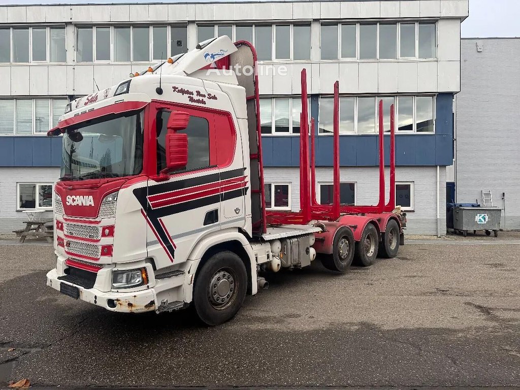 Scania R650 V8 NGS XT 8X4 EURO 6 FULL STEEL kamion za prevoz drva