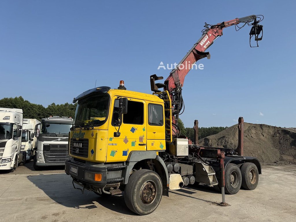 MAN 26.464 ,6x4,Retarder,V-Kran, 782 t.km kamion za prevoz drva