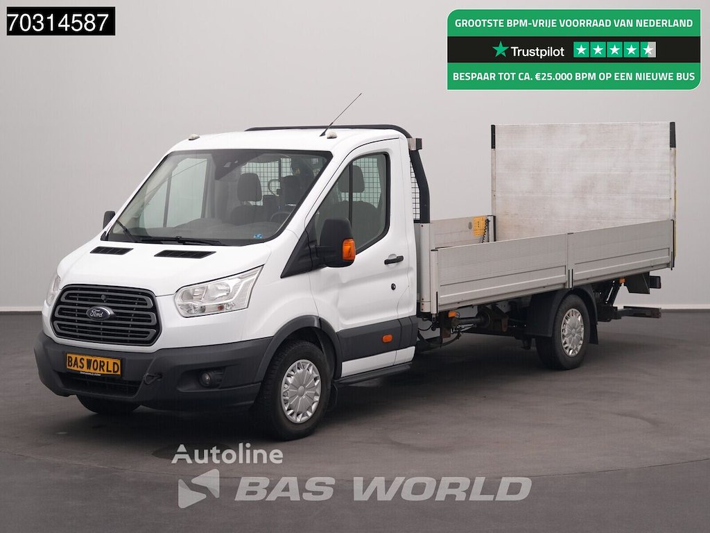 Ford Transit 155PK Kraanwagen HIAB 008T ENGINE PROBLEM Laadklep Open kamion s ravnom platformom < 3.5t