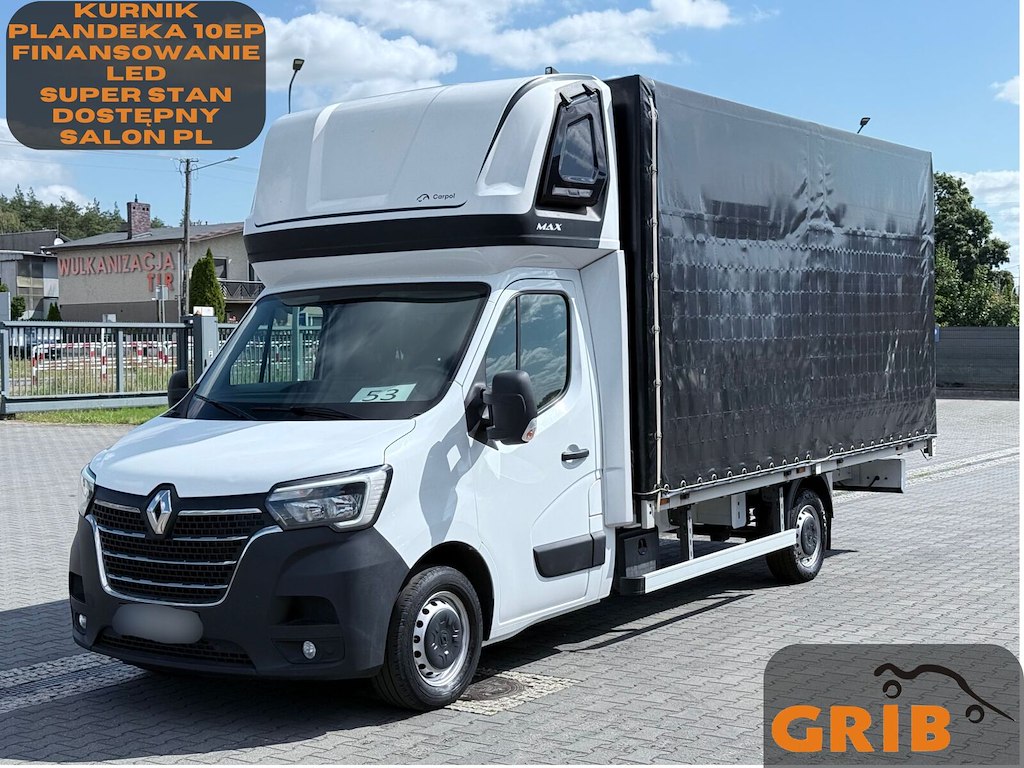 Renault Master 170 DCI Plandeka 10EP + Firana Salon PL, Jeden Właściciel kamion s ceradom < 3.5t
