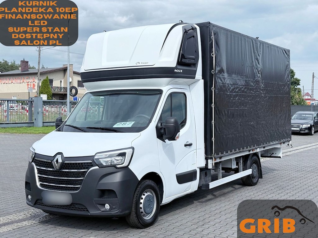 Renault Renault Master 170 DCI Plandeka 10EP + Firana Salon PL, Jeden Wł kamion s ceradom < 3.5t