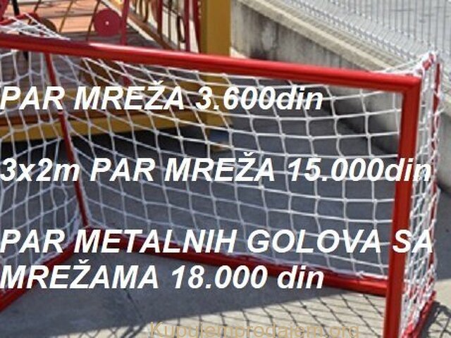 Mreze za male golove po vasim dimenzijama