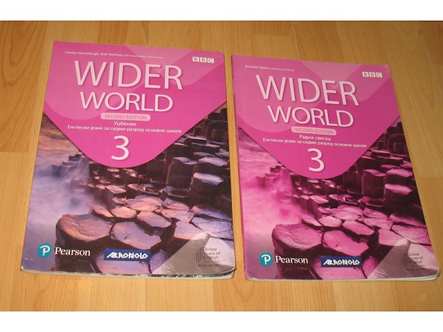 7. WIDER WORLD 3 UDZBENIK + RADNA SVESKA second edition
