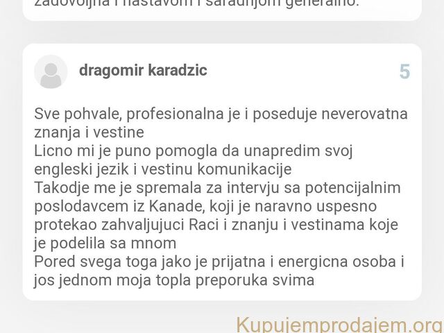 Online casovi Engleskog jezika