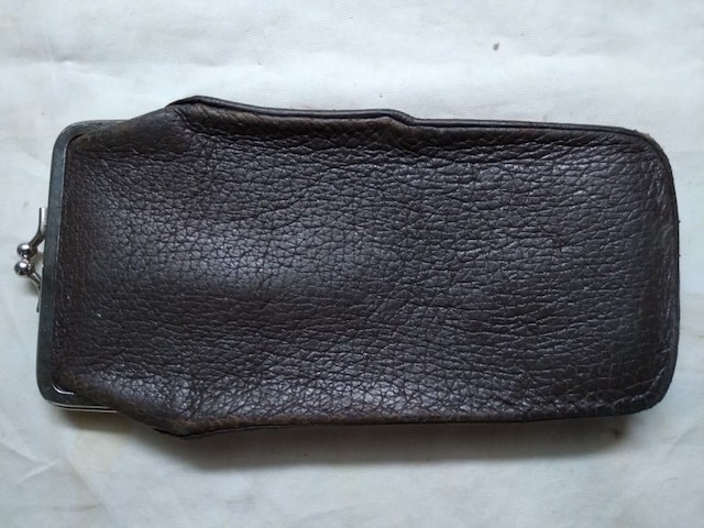 Kožna futrola za naočare, braon,17x9 cm.polovna,vintage