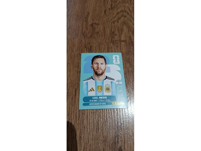 Lionel Messi Panini FIFA World Cup 2026.