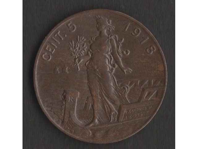 5 Centesimi - 1918 - Italy, Italija