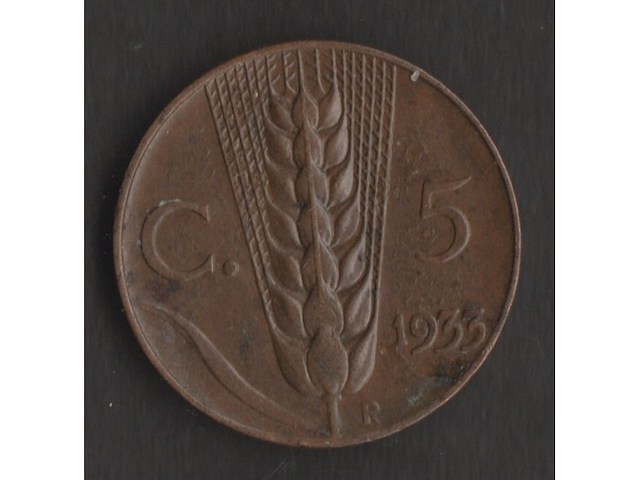 5 Centesimi - 1933 - Italy, Italija