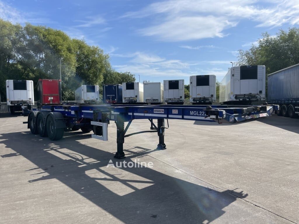 Dennison LOCK AND GO SLIDING SKELETAL TRAILER – 2015 – C402595 poluprikolica za prevoz kontejnera