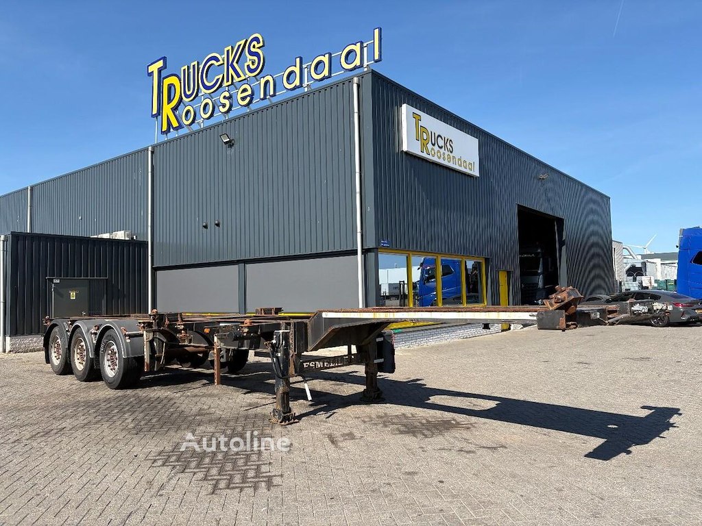 ESMELILER - CONTAINER CHASSIS + 3 AXLE SAF + EXTENDABLE poluprikolica za prevoz kontejnera