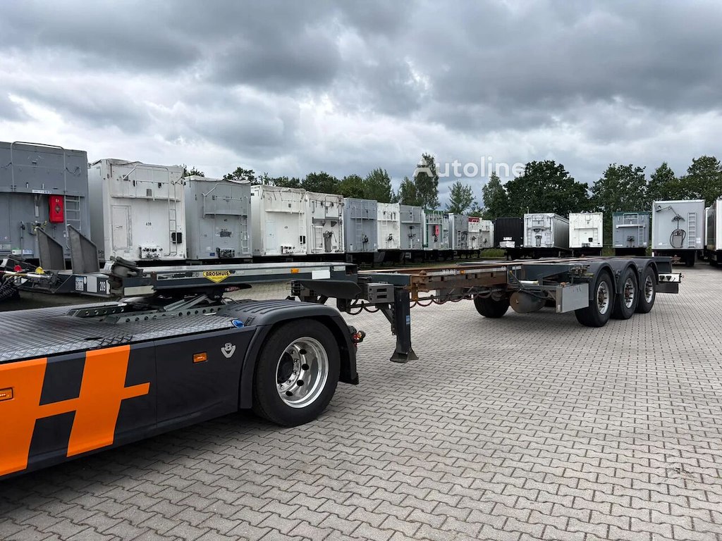 Broshuis 3X !! MFCC Multi 2x20 40 45FT 2x Extendable Liftas APK poluprikolica za prevoz kontejnera