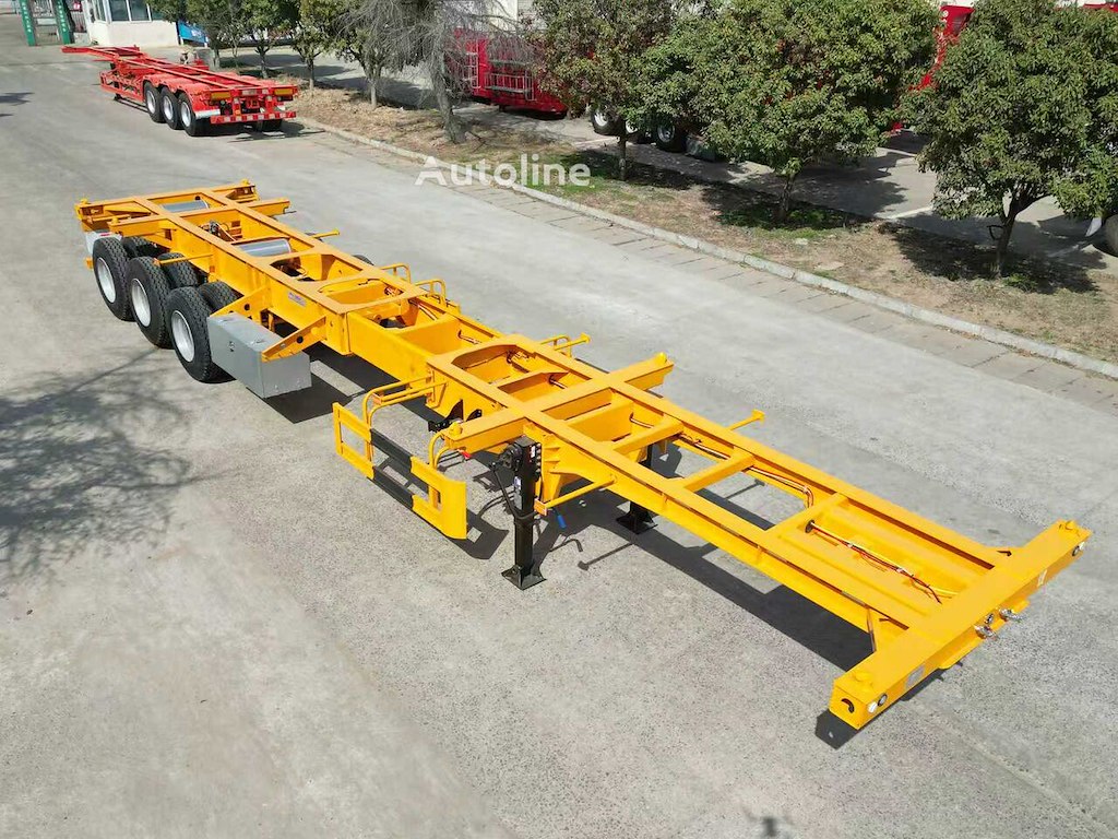 Nova Intai Vehicle 3 Axles 20FT 40FT Container Chassis Semi Trailer poluprikolica za prevoz kontejnera