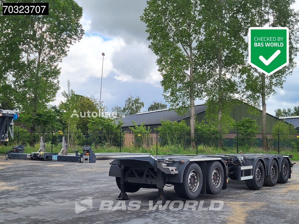 D-Tec VCC-06 5 axles Breker-Chassis Steering +Lift axle poluprikolica za prevoz kontejnera