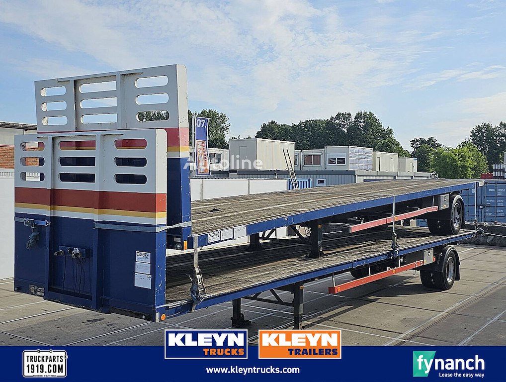 VARMO 1 AXLE PLATFORM FORKLIFT CONNECTION poluprikolica platforma