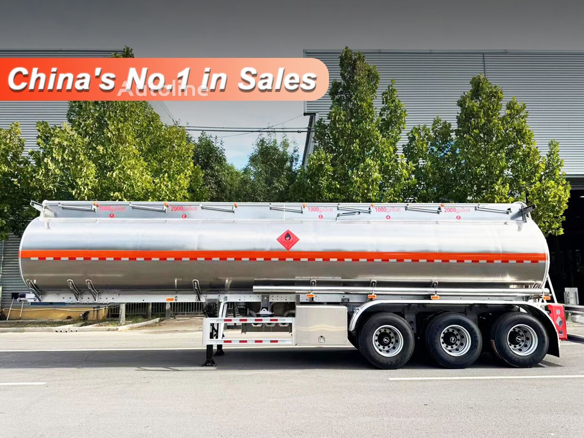 Novi Intai Vehicle Aluminum alloy fuel tanker trailer sold to Tanzania prikolica cisterna za gorivo