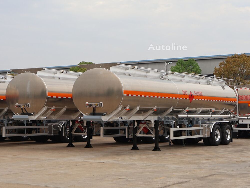 Novi Intai Vehicle 2 Axles 38000Liters Fuel Oil Tanker Trailer prikolica cisterna za gorivo