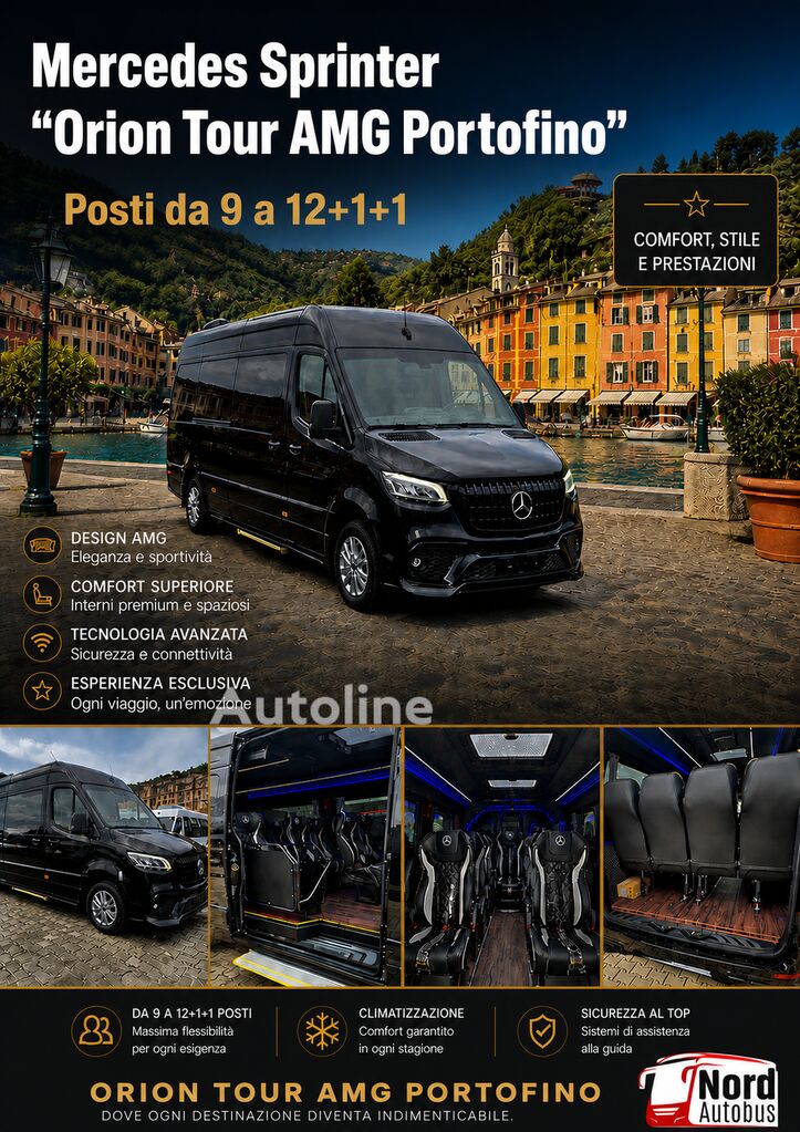 Novi Mercedes-Benz Sprinter "Portofino" due versioni 6,00 / 7,00 mt. putnički minibus