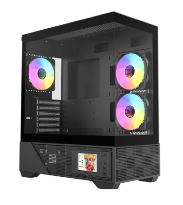 Raidmax Infinita i803 ARGB Black LCD Ekran i803BF Kućište