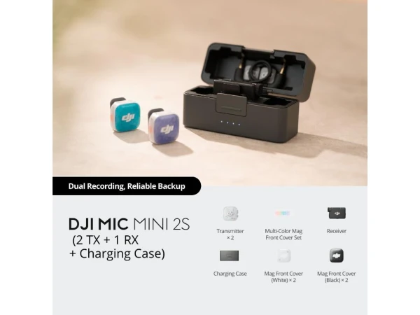 Mikrofon DJI Mic Mini 2S (2 TX + 1 RX + Charging Case) ( CP.RN.00000538.02 )
