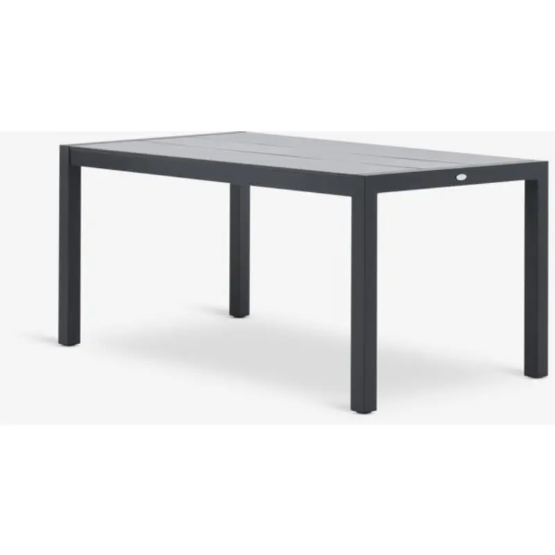 Baštenski sto HAGEN 92x160 cm, sivi, DURAWOOD®/aluminijum