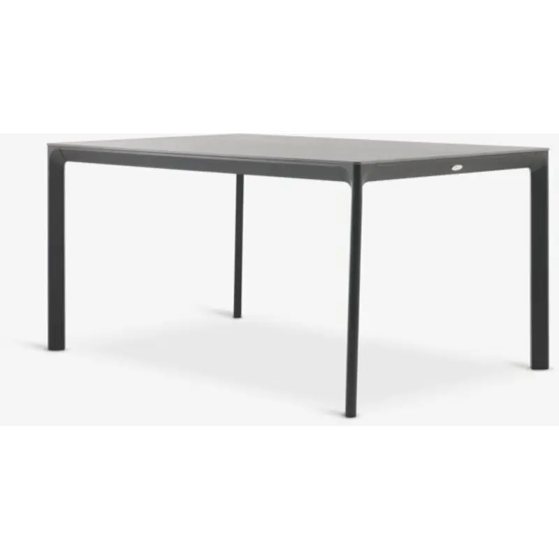 Baštenski sto KUMLA 95x150 cm, sivi, aluminijum i sinterovani kamen