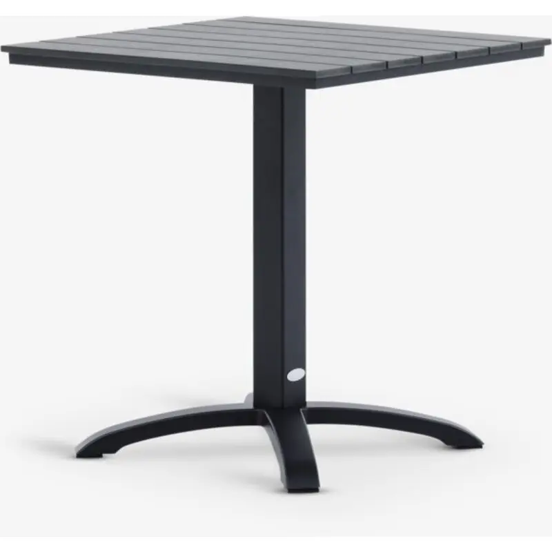 Bistro baštenski stočić HOBRO 70x70 cm, crna