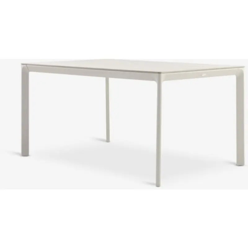 Baštenski sto KUMLA 95x150 cm, bež – aluminijum i sinterovani kamen