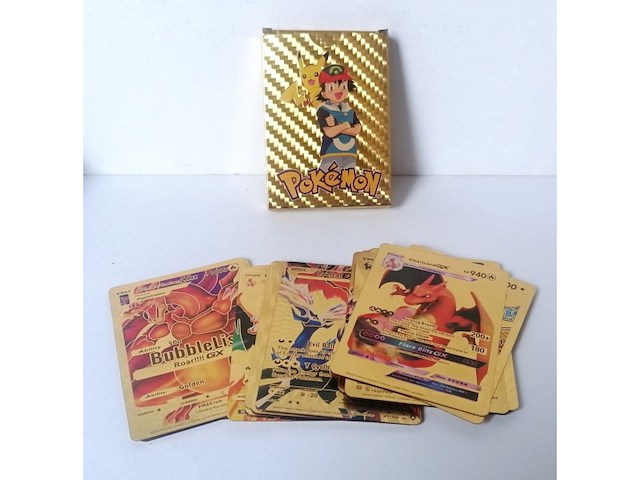 Pokemon karte 25 kom. u kutiji, zlatne