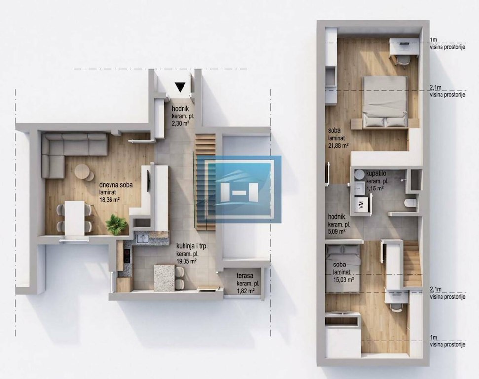 Dvoiposoban stan, Jagodina | Prodaja · 83m² · 79.000€