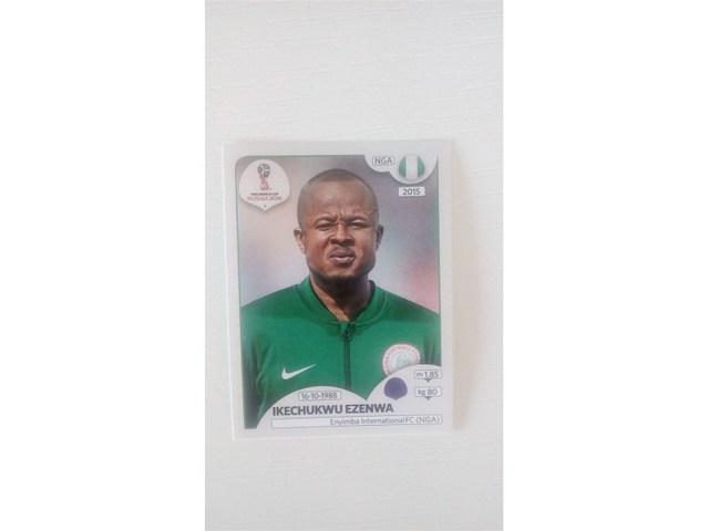 Panini FIFA 2018 Russia sličica broj 322