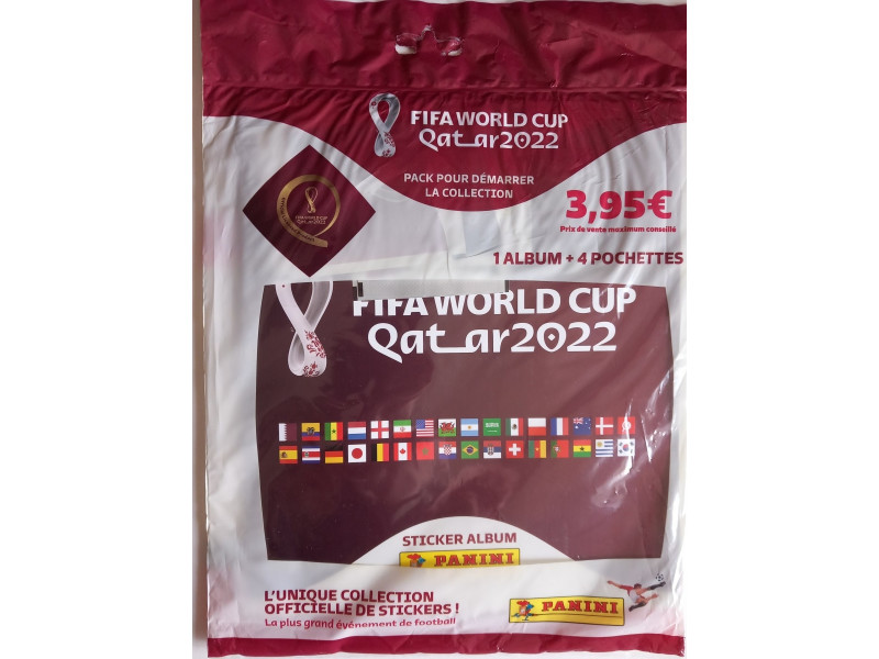 PANINI QATAR 2022 FRANCUSKI STARTER PACK ALBUM+4 KESICE