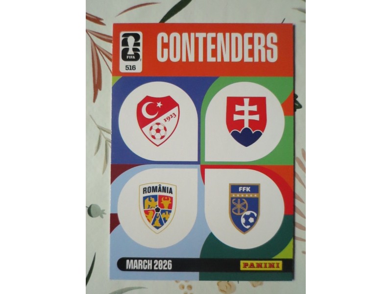 PANINI FIFA WORLD CUP 2026 CONTENDERS ADRENALYN XL 516