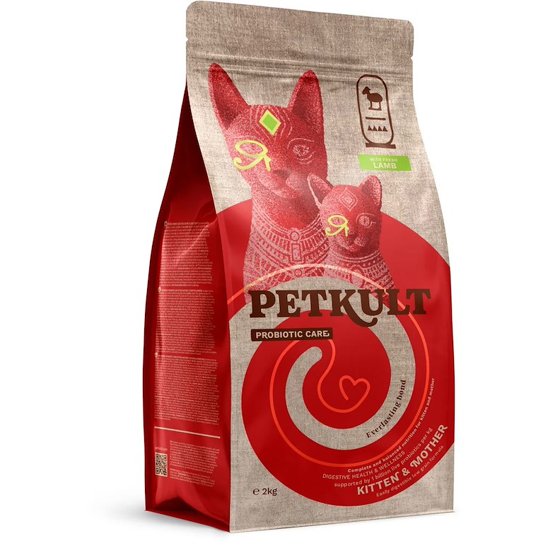 PETKULT Probiotic Care KITTEN & MOTHER, sa svežom jagnjetinom
