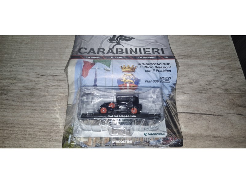 DeAgostini Carabinieri Fiat 508 Balilla (1935) 1:43