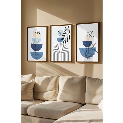 Artvmodel5 - Dekorativna slika u okviru od MDF-a (3 dela) - Multicolor