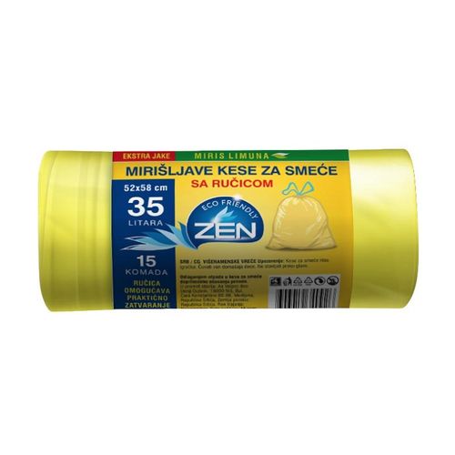 Zen kese za smeće 52CMX58CM 35L sa ručicom miris limun