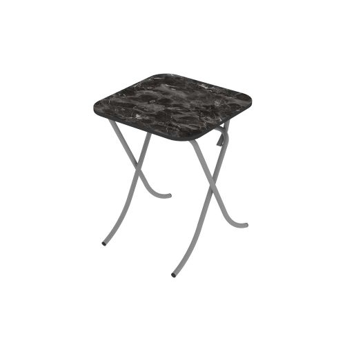 ALESTA AL10032CM STO VIŠENAMENSKI SKLOPIVI TEKSTURA CRNI MERMER 60X60CM