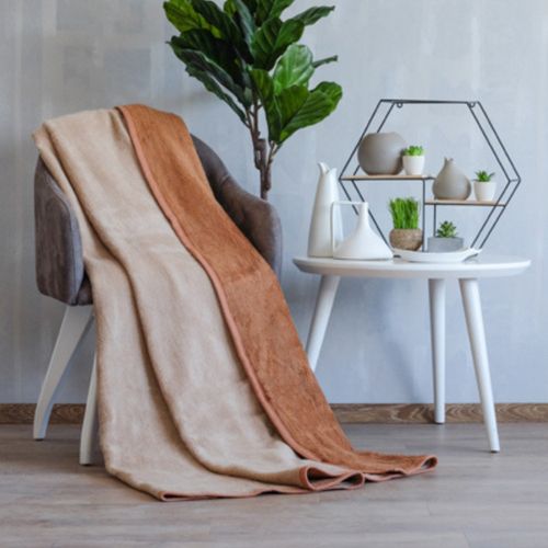 Ćebe ACRYLIC PLUS 150x200 - 810-920 - Brown Plain
