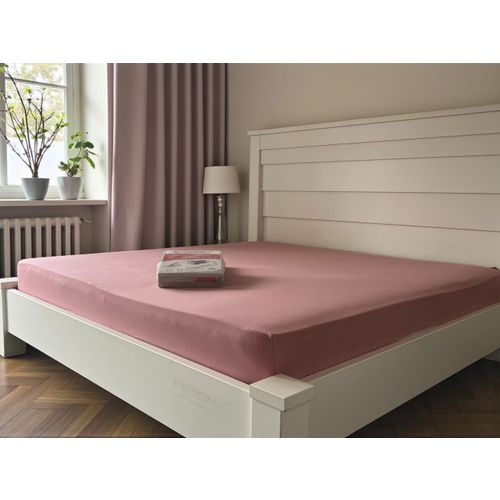 Čaršav Pamuk - Lastiš 90x200/25cm Pink color