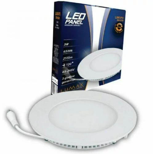 Led Panel LUMUPO-3W 4000K Ugradni-Okrugli 255 lm