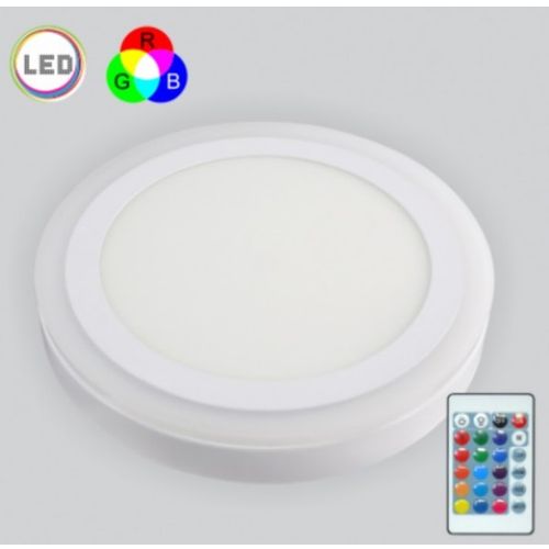 LED RGB okrugli nadgradni panel MP18NO-WRGB 18W+6W, 6500K + daljinski