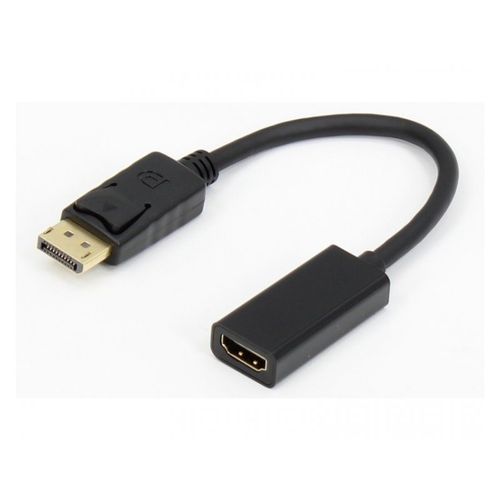 E-GREEN adapter DisplayPort 1.4(M) - HDMI 2.0(F) kabl 20cm crni