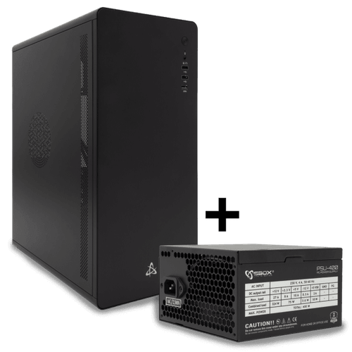 S BOX PCC 500 B, Kuciste ATX + PSU 400