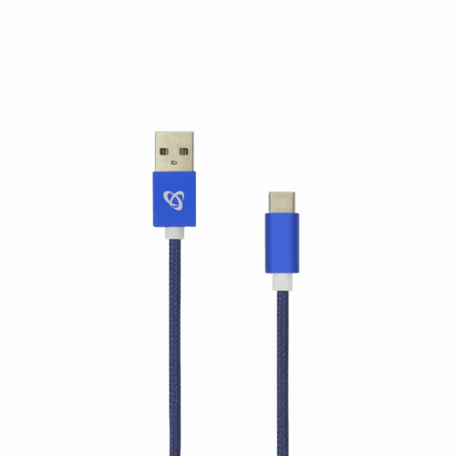 S BOX Kabl USB A / Type C, Fruity 1,5 m, Blue